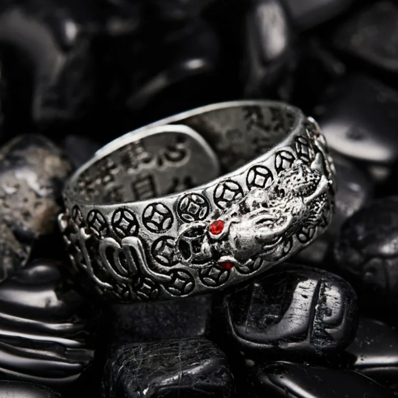 Accessories | New Pixiu Feng Shui Protection Wealth Lucky Open Ring ...
